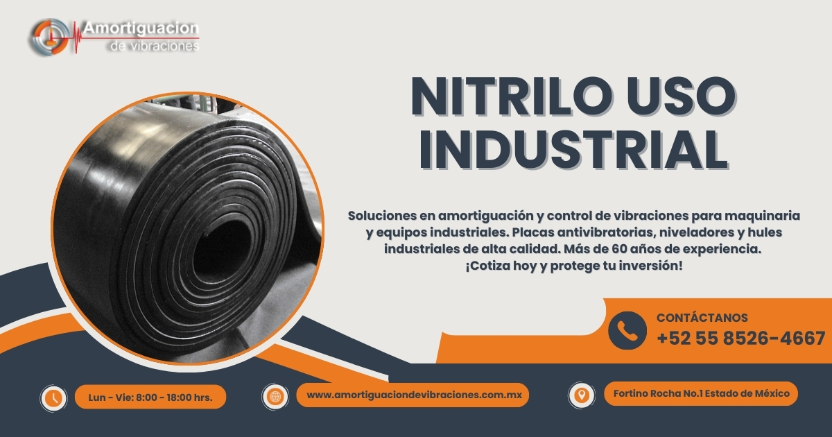 ᐉ Hule Nitrilo industrial (NBR) en Placas y Rollos